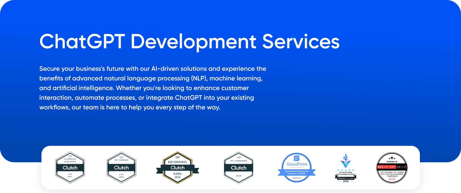 ChatGPT Applications Development Company| ElifTech