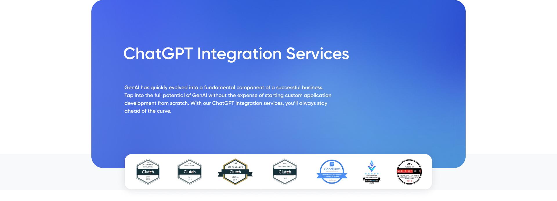 ChatGPT Integration Services | ElifTech