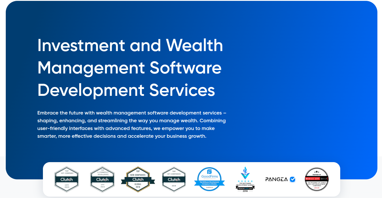 Wealth Management and Investment Software Development Services | ElifTech